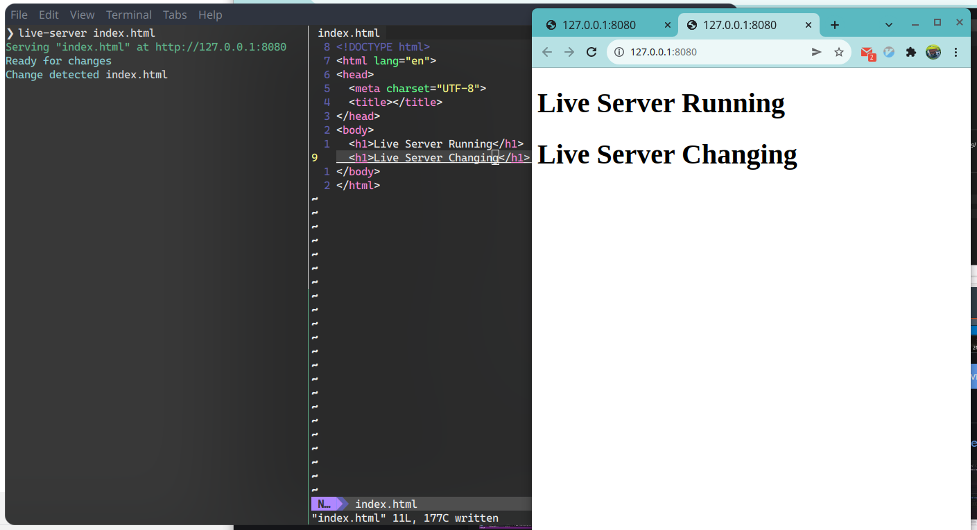 Live Server dùng tạo server tại máy local của dev để xem file html và ...